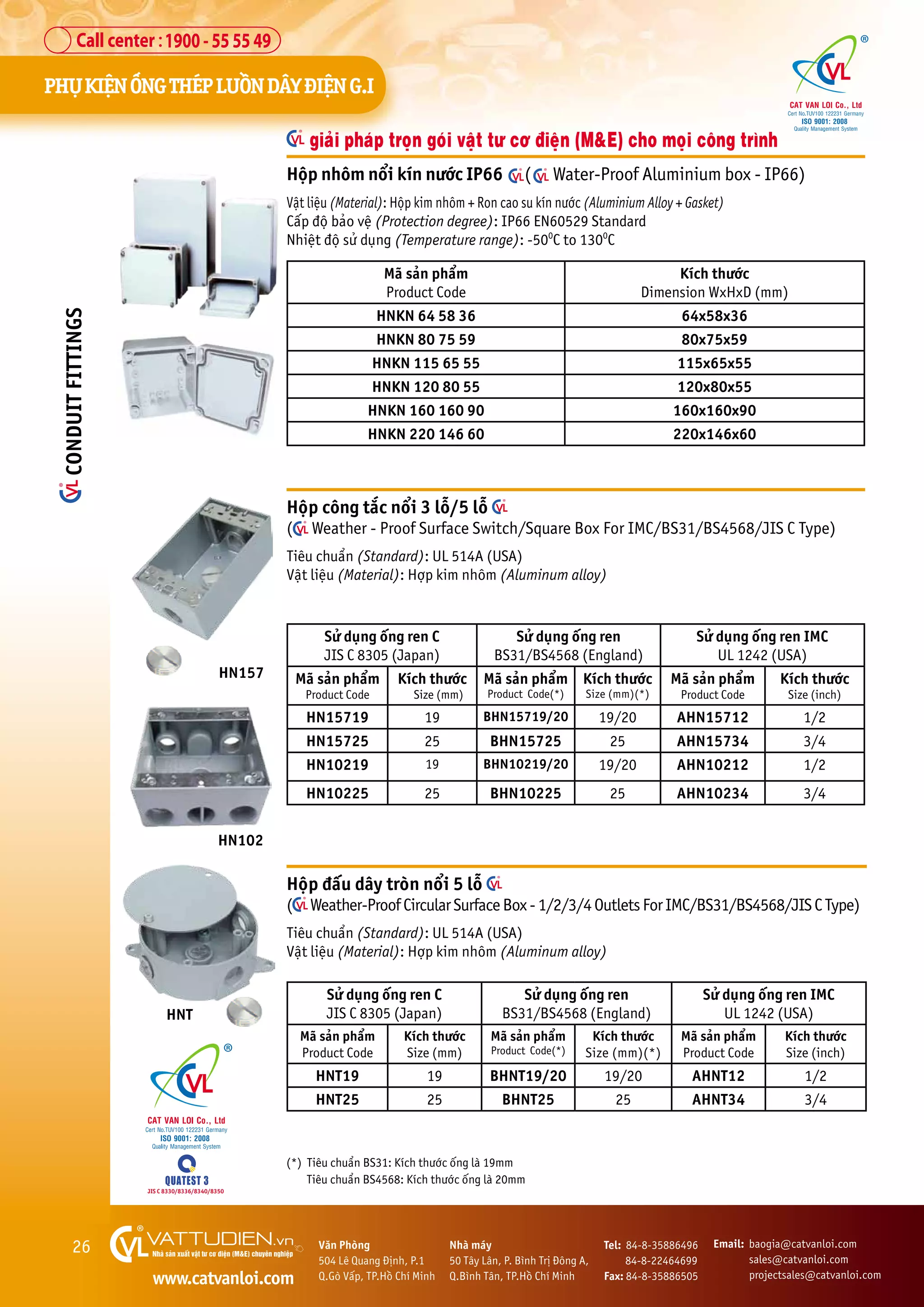 CATALOG ống thép luồn dây điện- steel conduit - ống ruột gà lõi thép ...