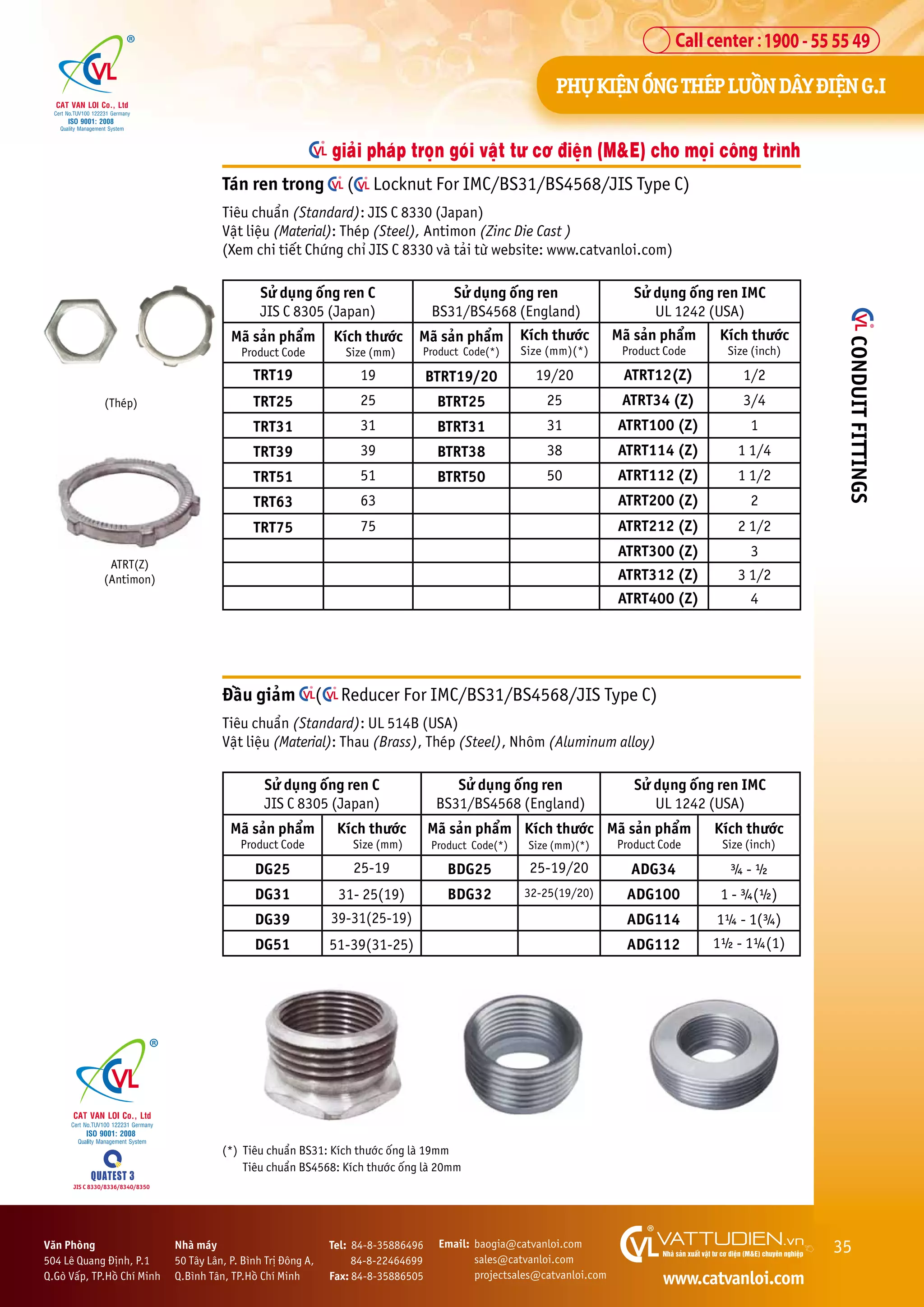 CATALOG ống thép luồn dây điện- steel conduit - ống ruột gà lõi thép ...
