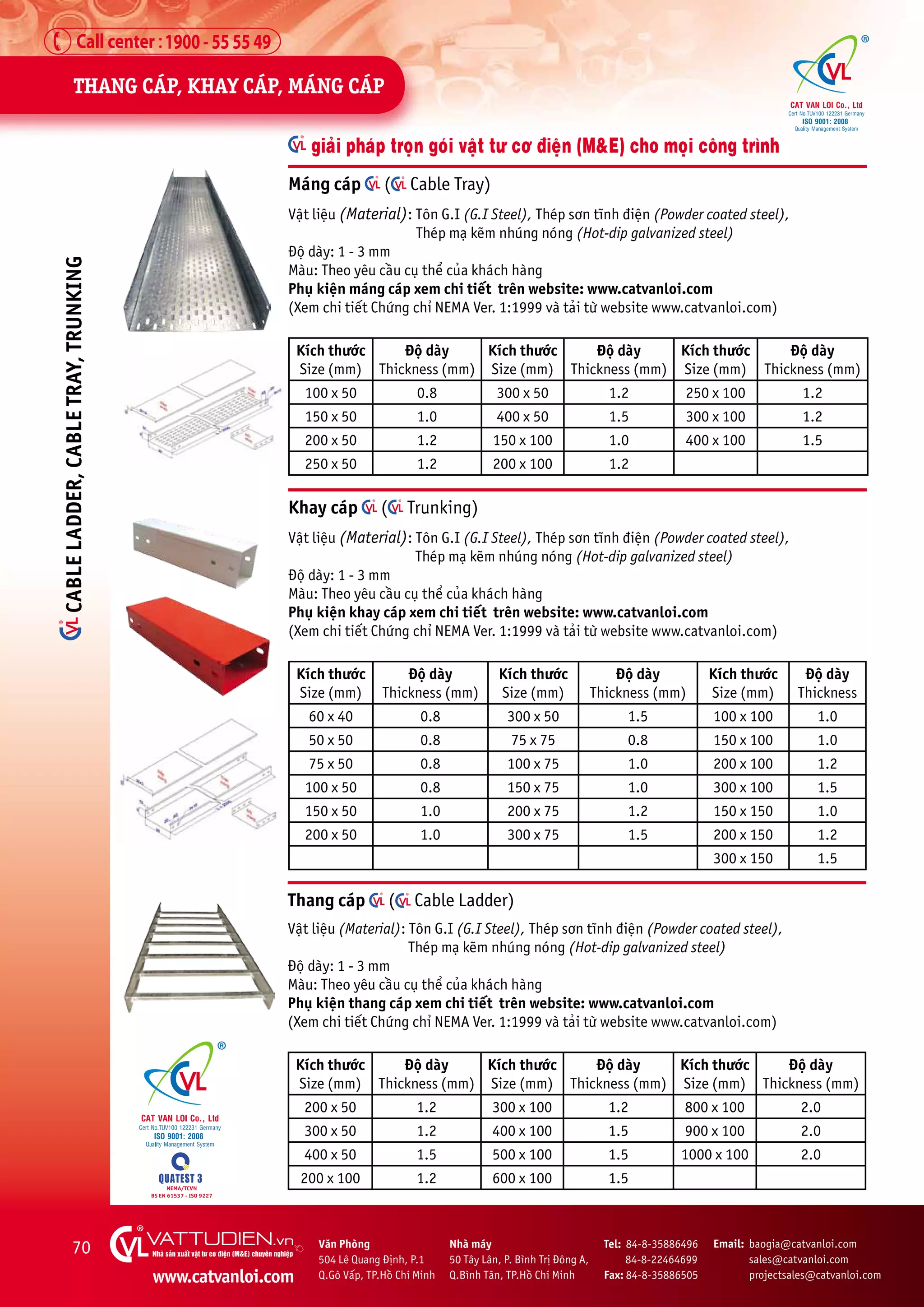 CATALOG ống thép luồn dây điện- steel conduit - ống ruột gà lõi thép ...