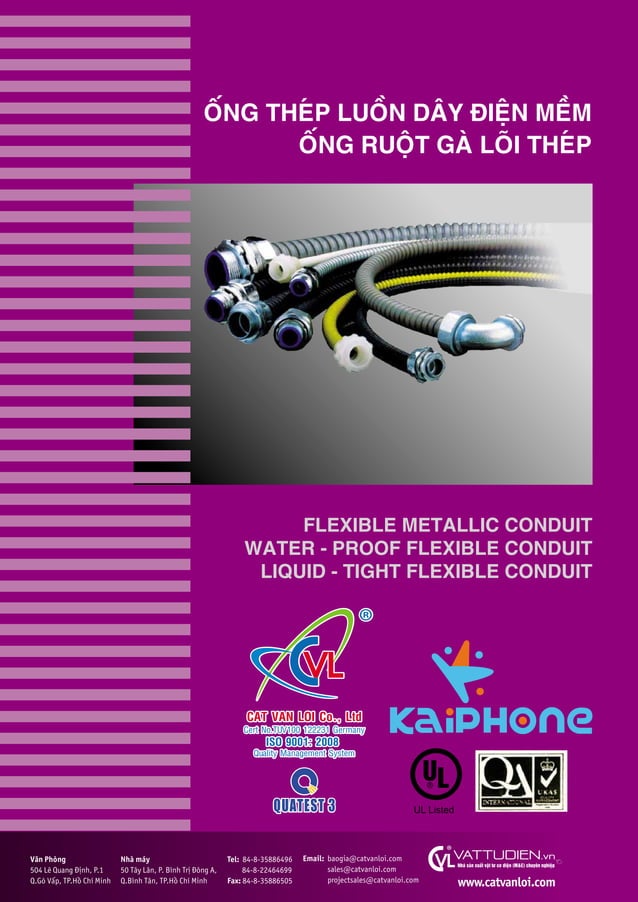 CATALOG ống thép luồn dây điện- steel conduit - ống ruột gà lõi thép ...