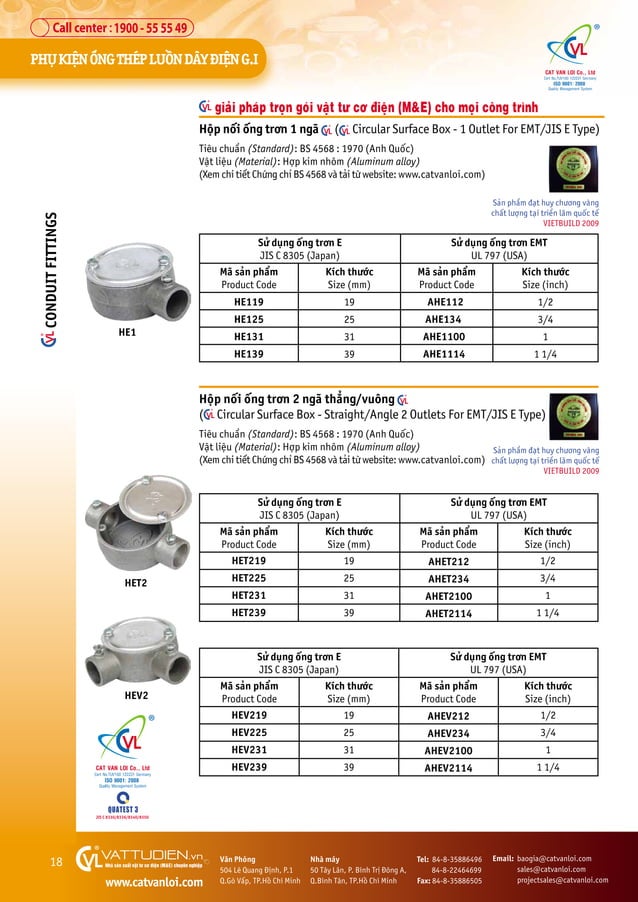 CATALOG ống thép luồn dây điện- steel conduit - ống ruột gà lõi thép ...