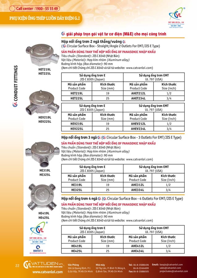 CATALOG ống thép luồn dây điện- steel conduit - ống ruột gà lõi thép ...