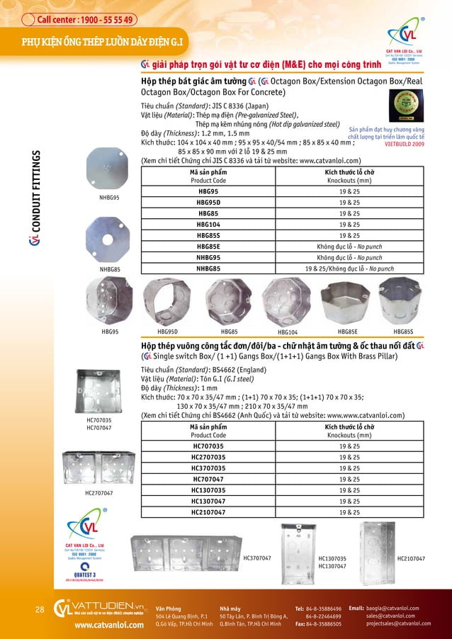 CATALOG ống thép luồn dây điện- steel conduit - ống ruột gà lõi thép ...