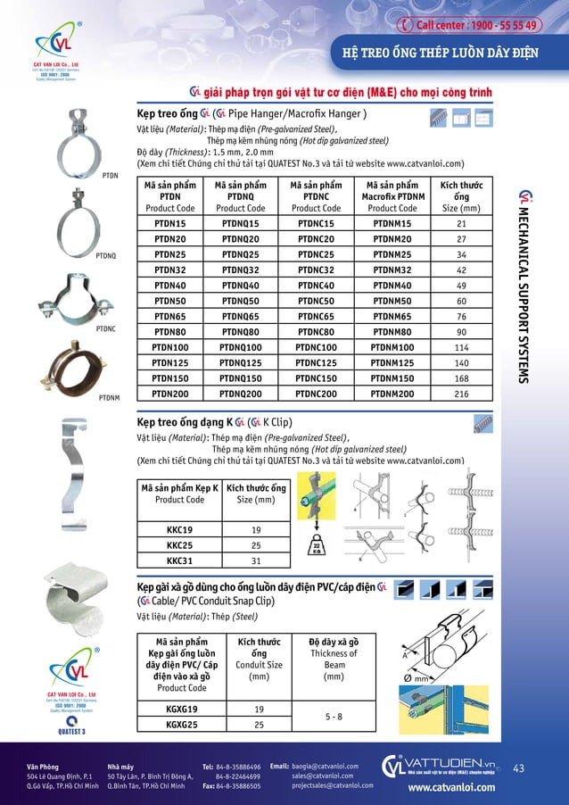 CATALOG ống thép luồn dây điện- steel conduit - ống ruột gà lõi thép ...