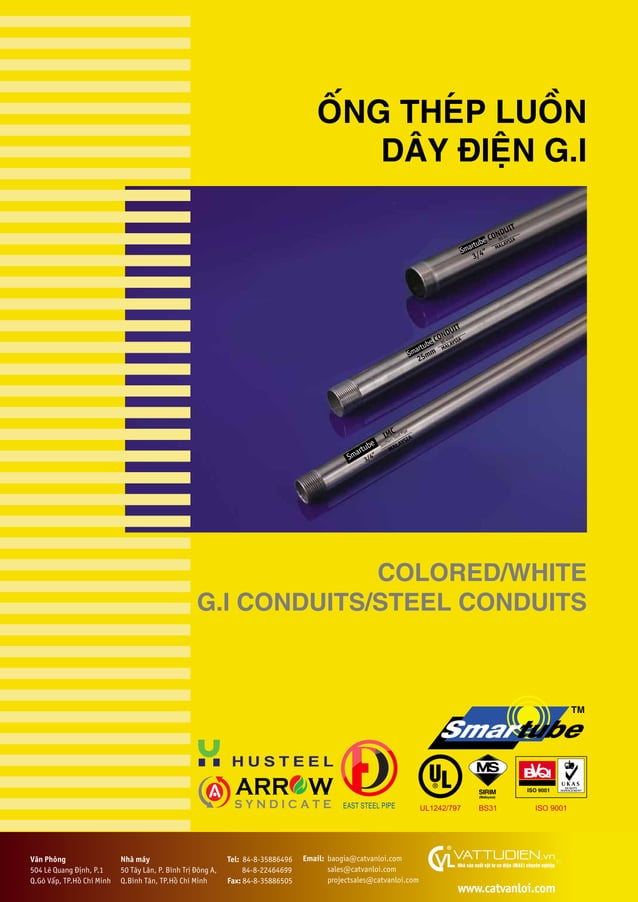 CATALOG ống thép luồn dây điện- steel conduit - ống ruột gà lõi thép ...