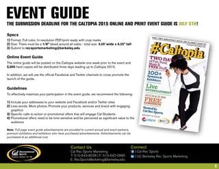 Caltopia 2015 Operational guide