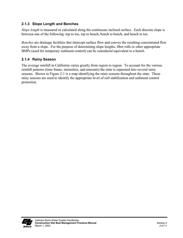 Cal Trans Bmp Handbook | PDF | Civil Engineering Industry | Industries