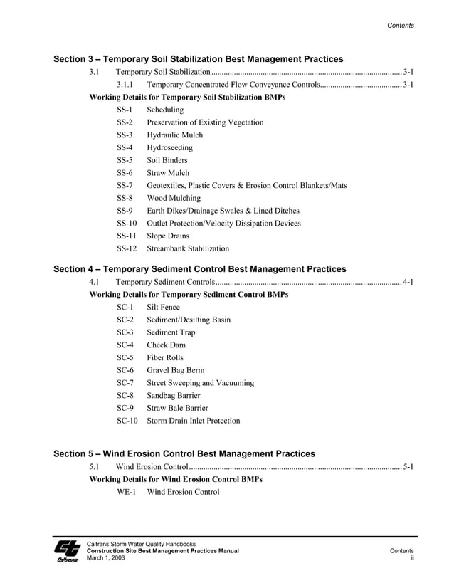 Cal Trans Bmp Handbook | PDF | Civil Engineering Industry | Industries