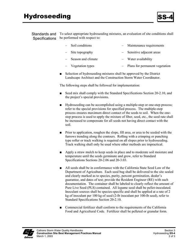 Cal Trans Bmp Handbook | PDF | Civil Engineering Industry | Industries