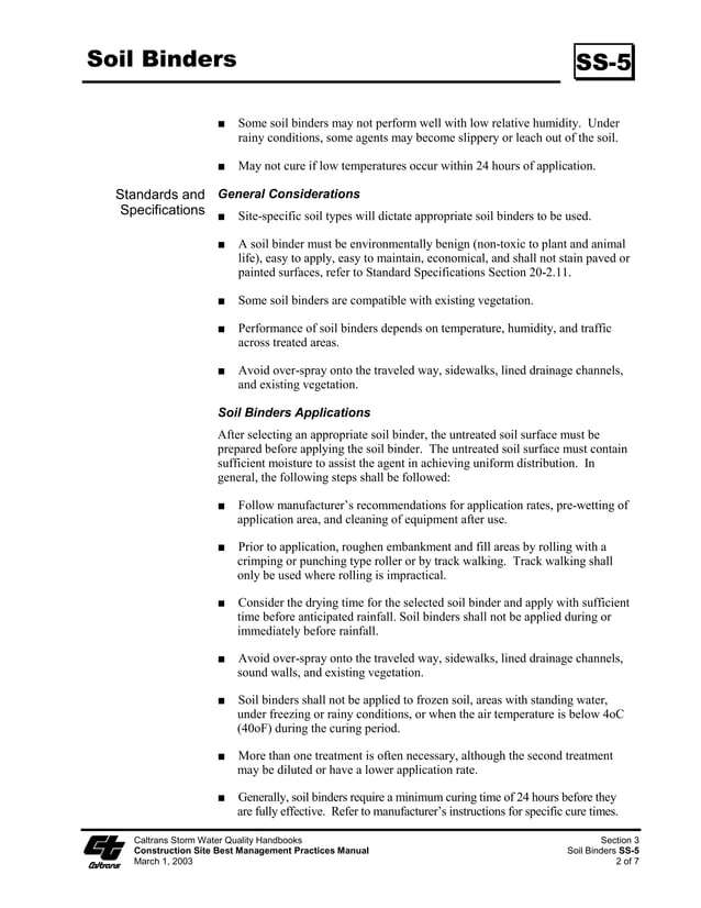 Cal Trans Bmp Handbook | PDF | Civil Engineering Industry | Industries