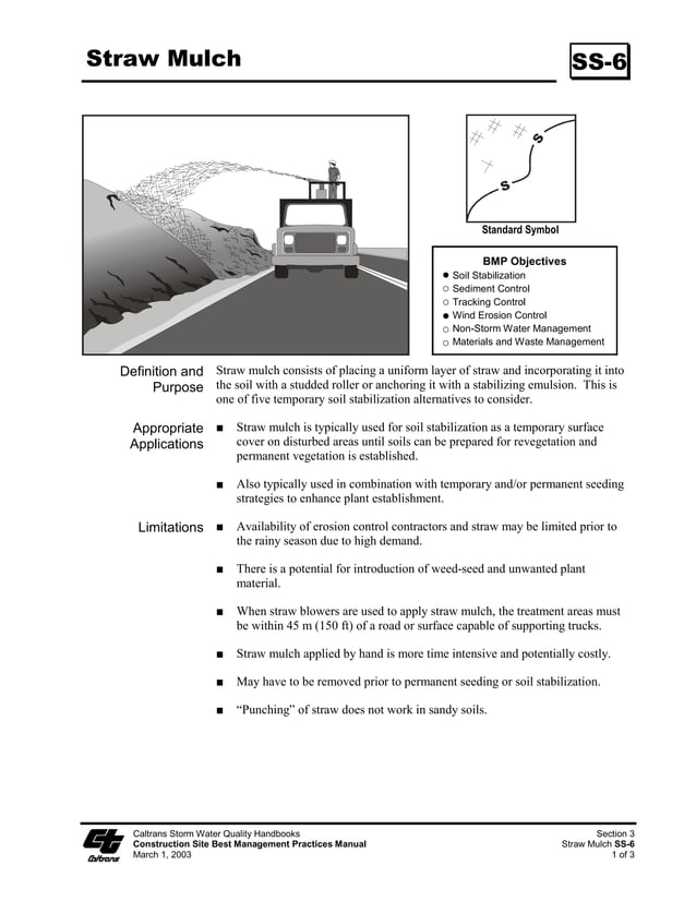 Cal Trans Bmp Handbook | PDF | Civil Engineering Industry | Industries