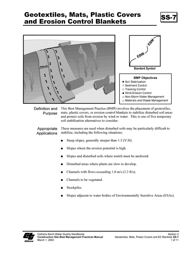 Cal Trans Bmp Handbook | PDF | Civil Engineering Industry | Industries