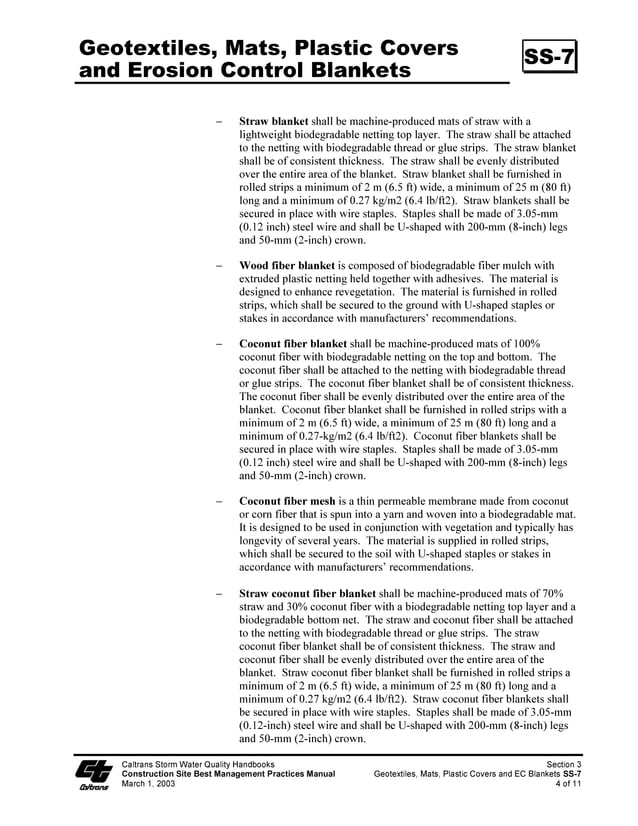 Cal Trans Bmp Handbook | PDF | Civil Engineering Industry | Industries