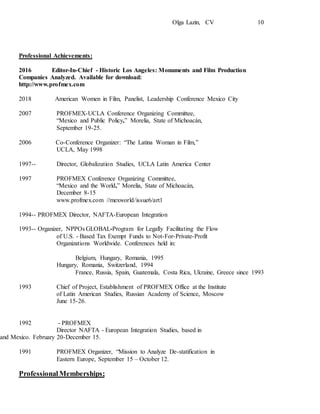 DR OLGA LAZIN CV- resumedrlazinfeb19 | PDF