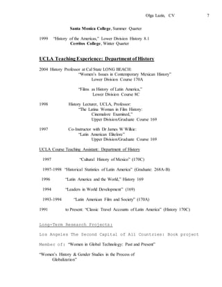 DR OLGA LAZIN CV- resumedrlazinfeb19 | PDF