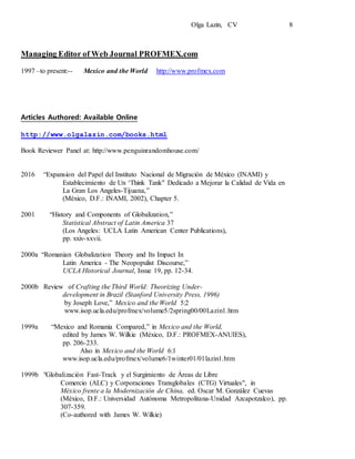 DR OLGA LAZIN CV- resumedrlazinfeb19 | PDF