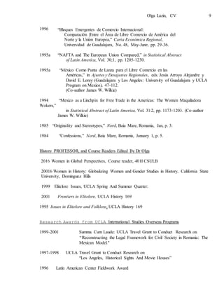 DR OLGA LAZIN CV- resumedrlazinfeb19 | PDF