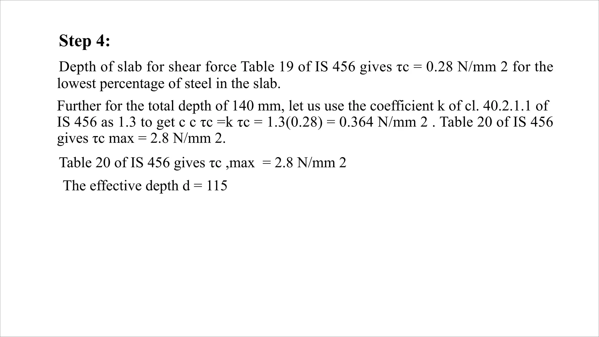 Calulation of deflection and crack width according to is 456 2000 | PDF
