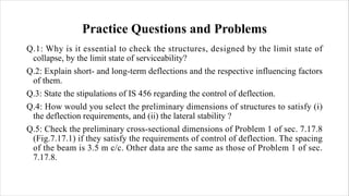 Calulation of deflection and crack width according to is 456 2000 | PDF