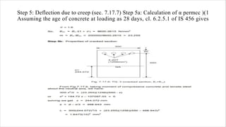 Calulation of deflection and crack width according to is 456 2000 | PDF