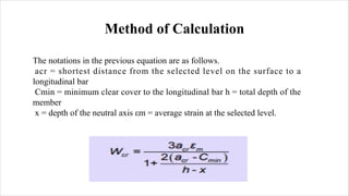 Calulation of deflection and crack width according to is 456 2000 | PDF