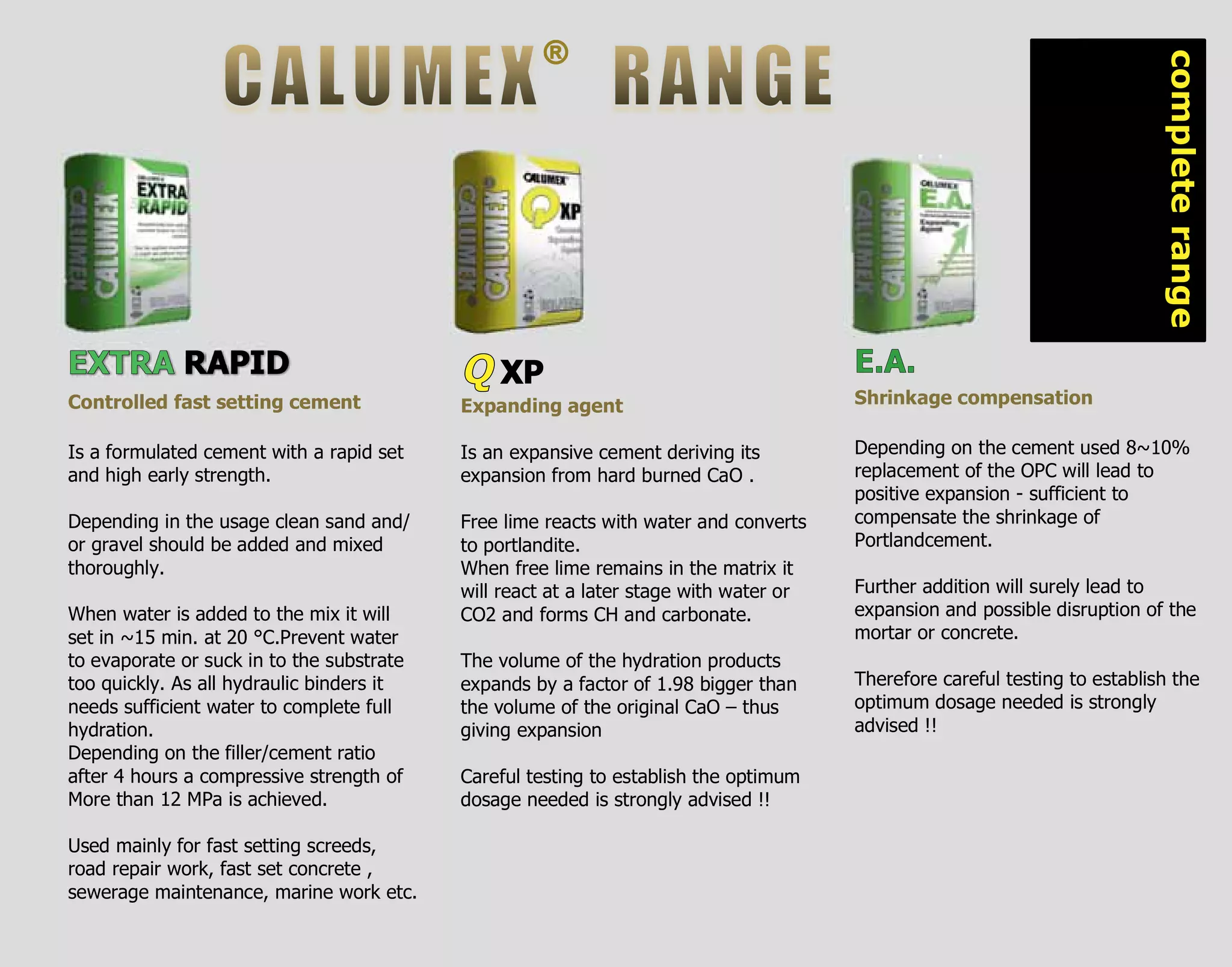 Calumex brochure | PDF