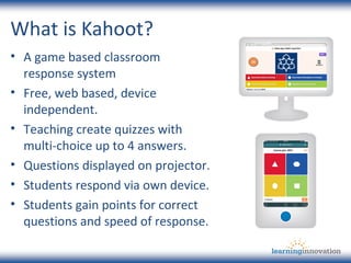 Calum Thompson, MMU, Using Kahoot as a classroom response system | PPT