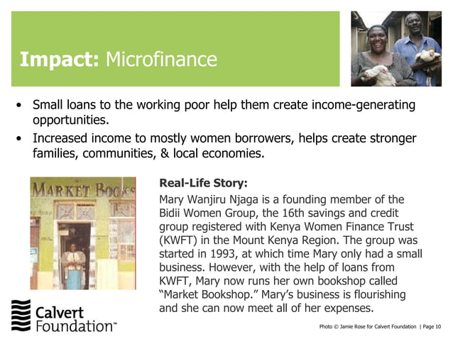 Calvert Foundation Overview | PPT