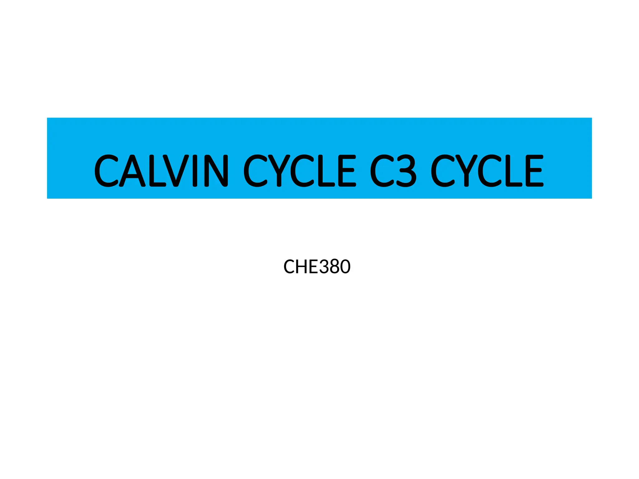 Calvin cycle of photosynthesis processes | PPTX