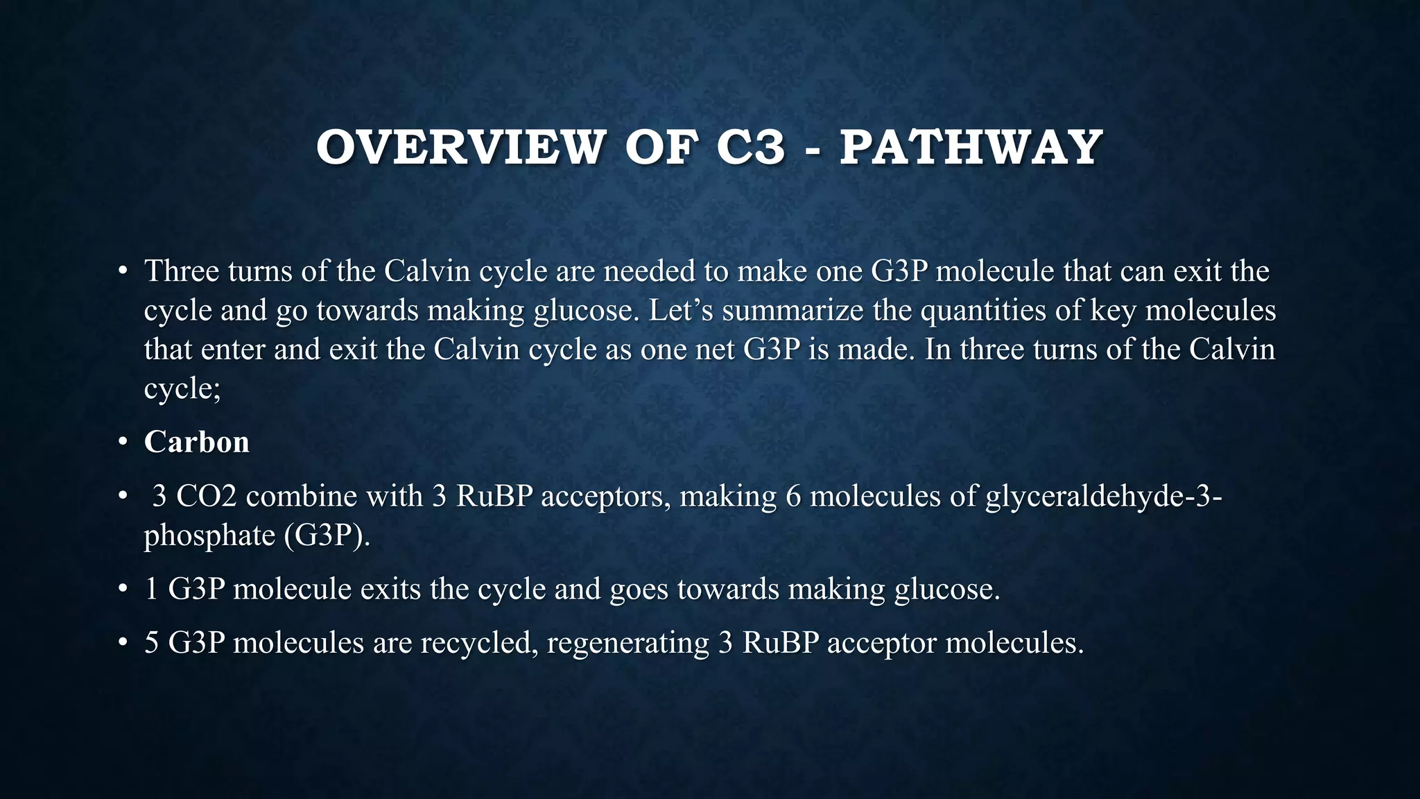 CALVIN CYCLE (C3 - PATHWAY).pptx