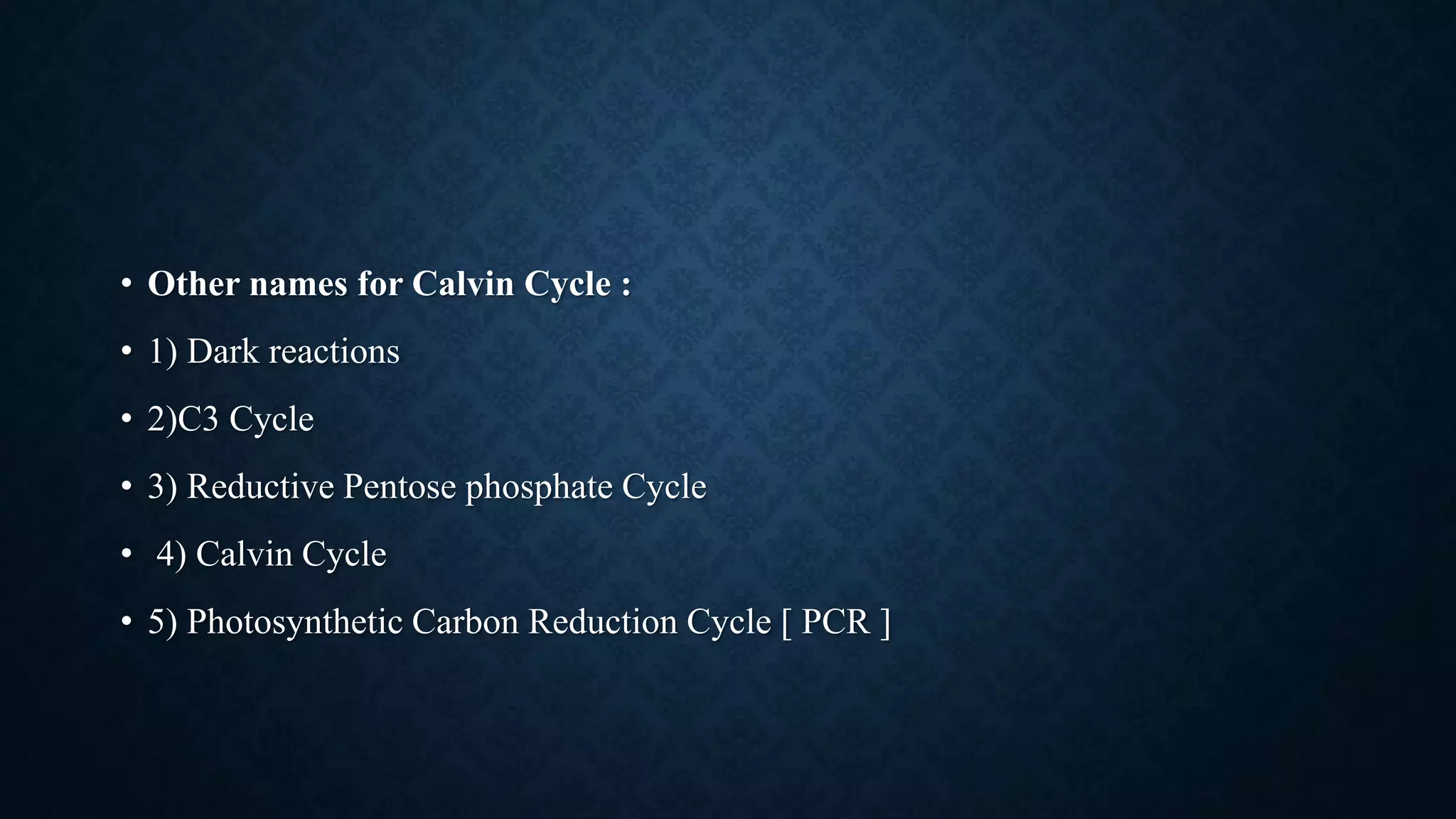 CALVIN CYCLE (C3 - PATHWAY).pptx