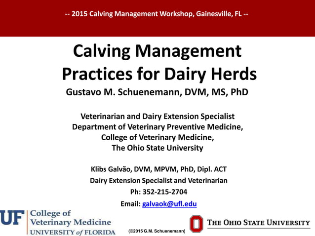 Calving-Management_ENGLISH.8.20.2015-3.pptx | Pregnancy | Reproductive ...