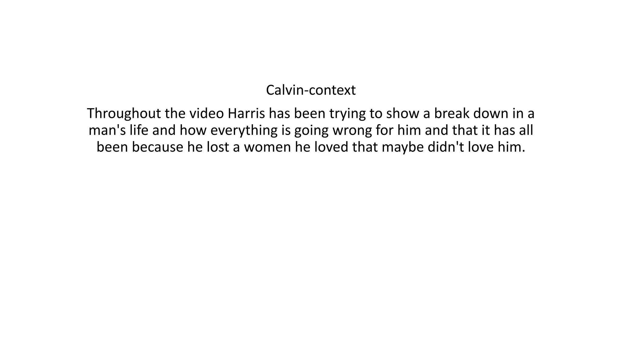 Calvin harris sweet nothing | PPTX