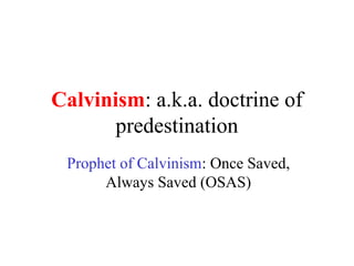 Calvinism | PPT