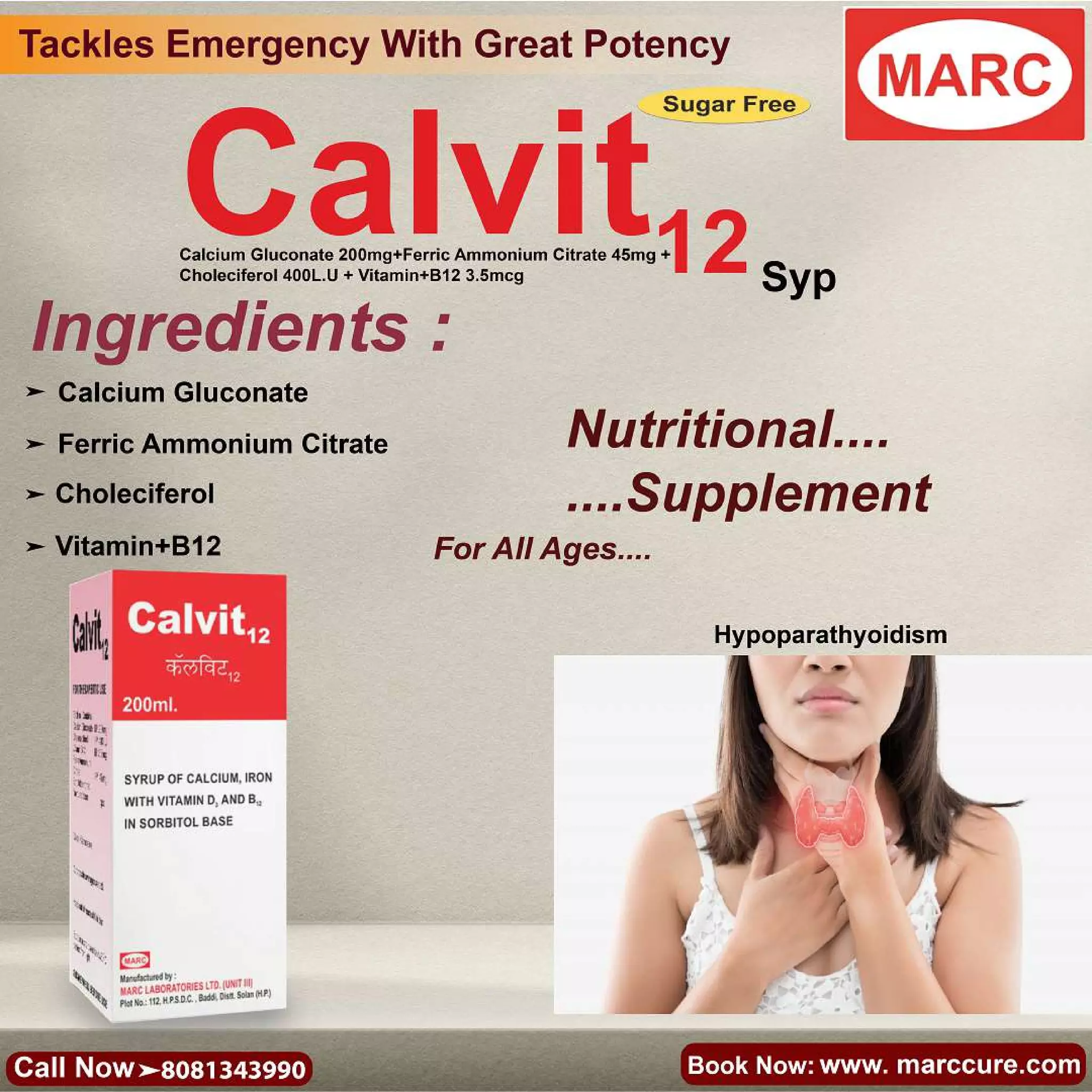 Calvit 12 syrup | Marc Laboratories ltd | PDF
