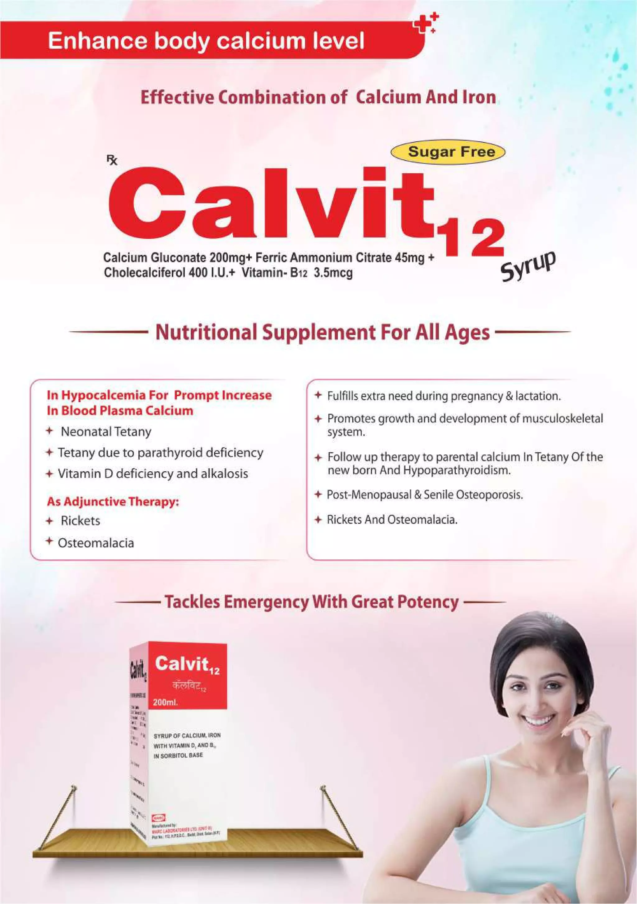 Calvit 12 syrup | Marc Laboratories ltd | PDF
