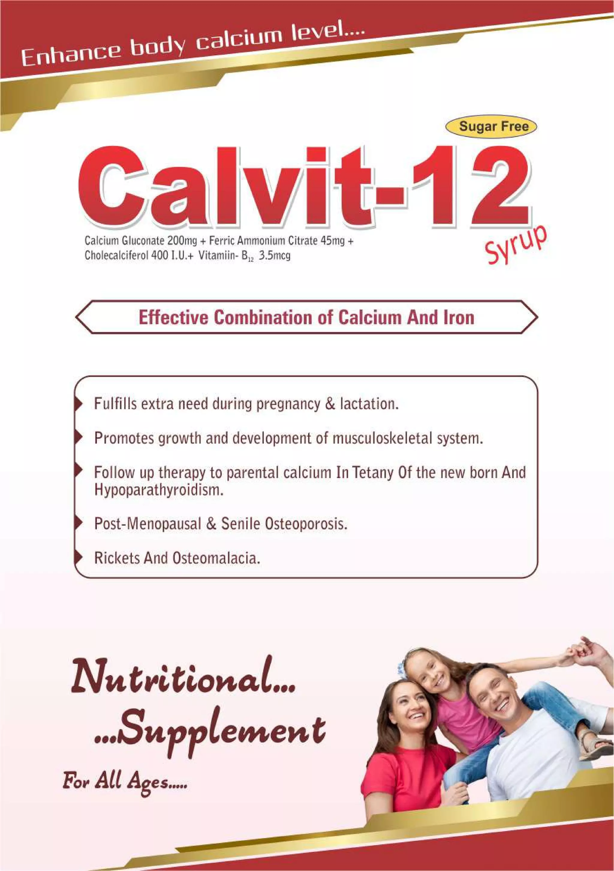 Calvit 12 syrup | Marc Laboratories ltd | PDF