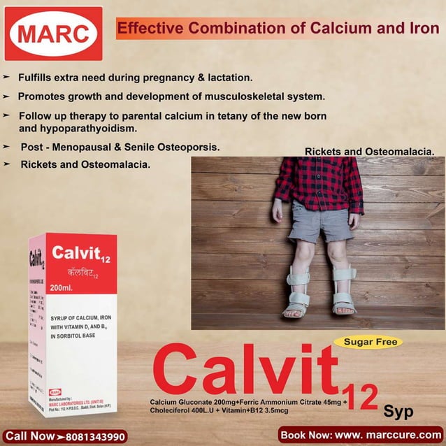 Calvit 12 syrup | Marc Laboratories ltd | PDF