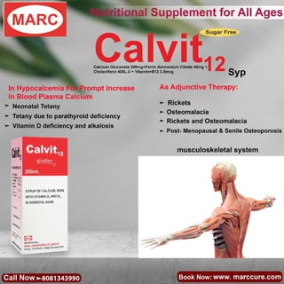 Calvit 12 syrup | Marc Laboratories ltd | PDF