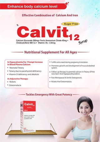 Calvit 12 syrup | Marc Laboratories ltd | PDF