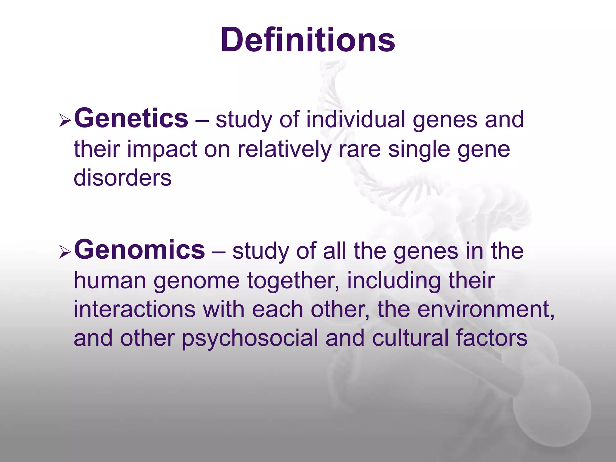 Genetics 101: Demysifying Genetics | PPTX