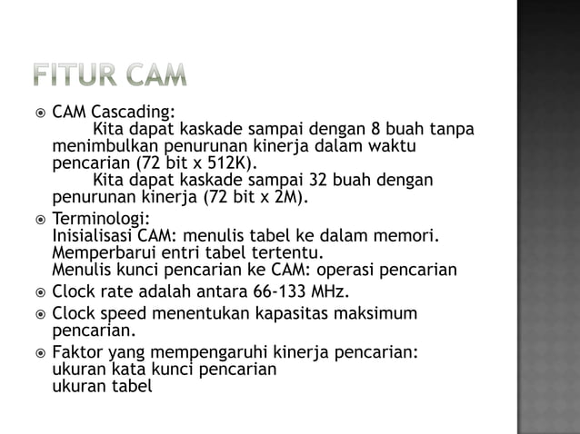 Memori asosiatif CAM | PPTX