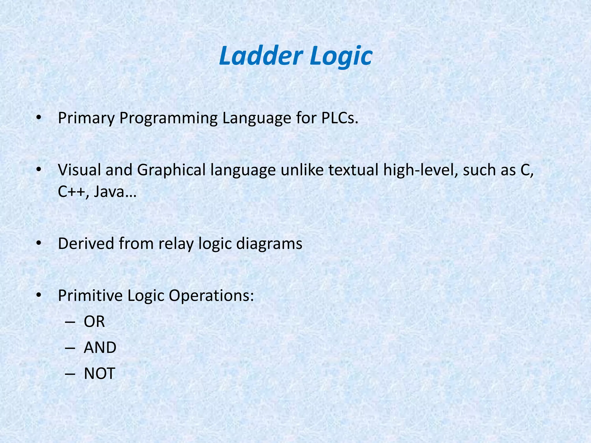 CAM ladder logic diagram | PPTX