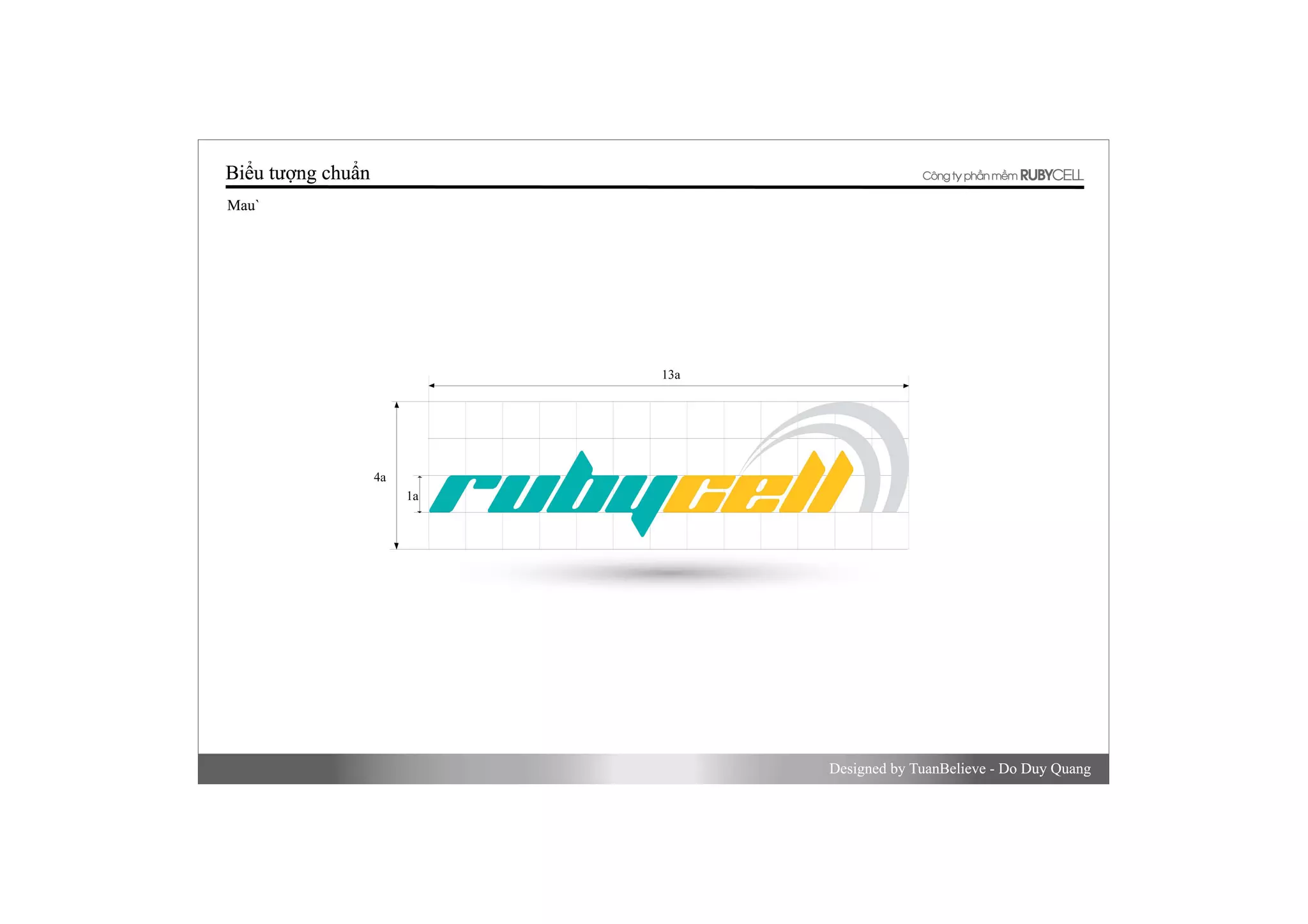 Cẩm nang sử dụng logo RubyCell | PPT | Free Download