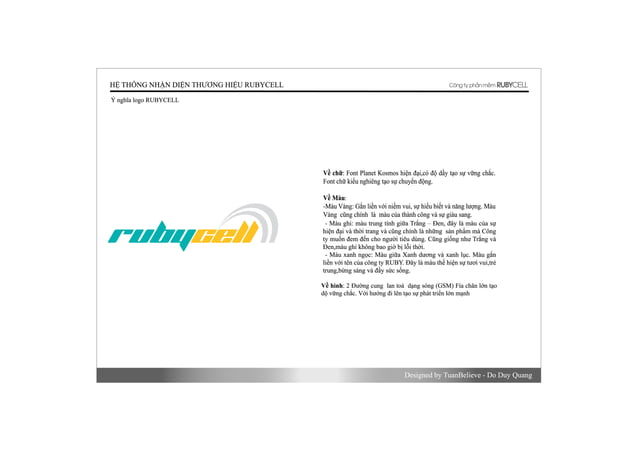 Cẩm nang sử dụng logo RubyCell | PPT