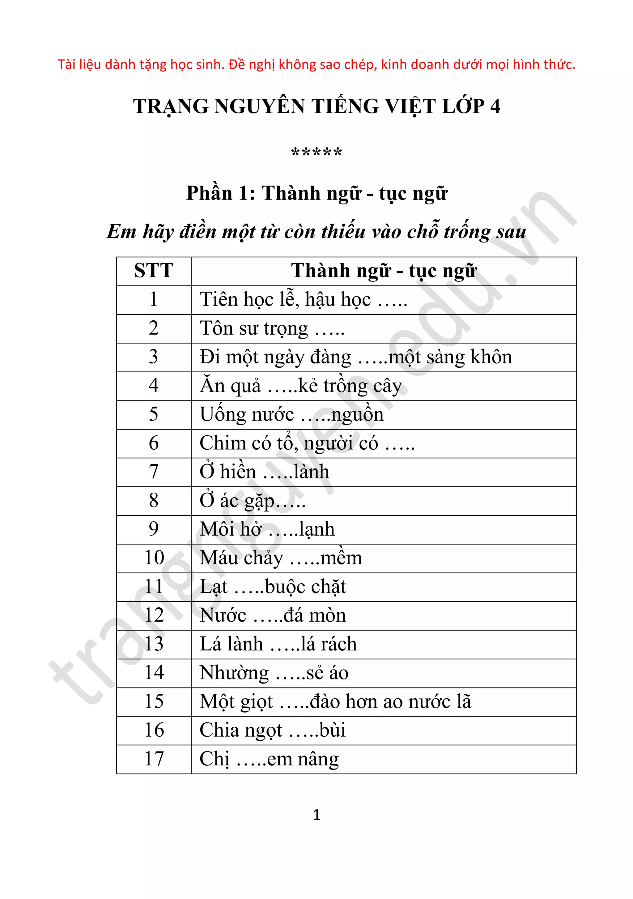Cẩm nang Trạng Nguyên Tiếng Việt lớp 4 năm 2023 - 2024 | PDF