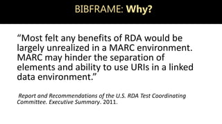 BIBFRAME : the future of cataloguing? | PPTX