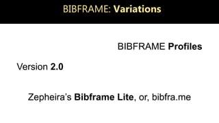 BIBFRAME : the future of cataloguing? | PPTX