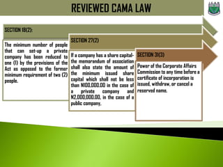 CAMA 2020 THE IMPORTANCE AND THE REVIEW | PDF