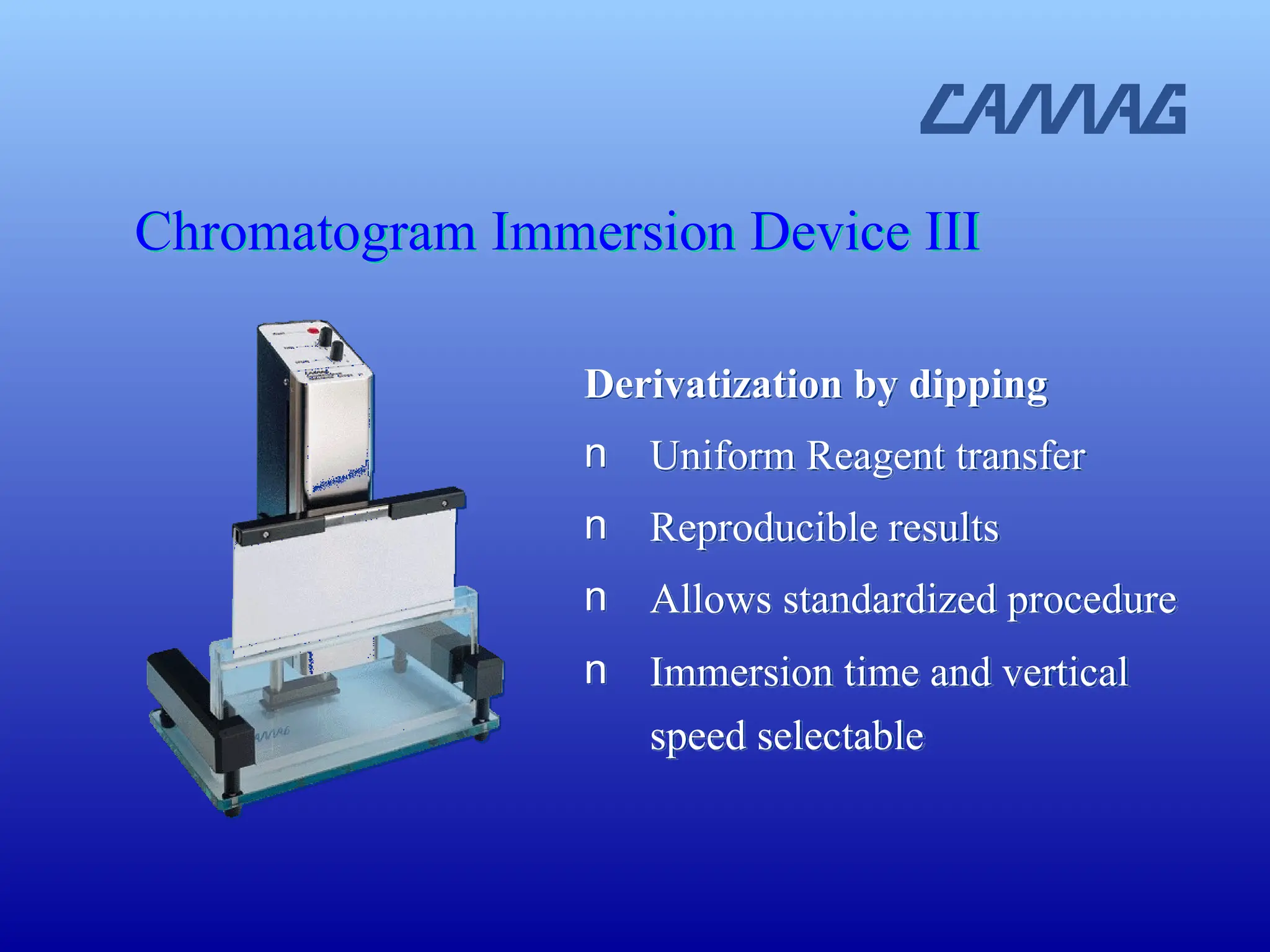 CAMAG Planar Chromatography with visionCATS | PPT